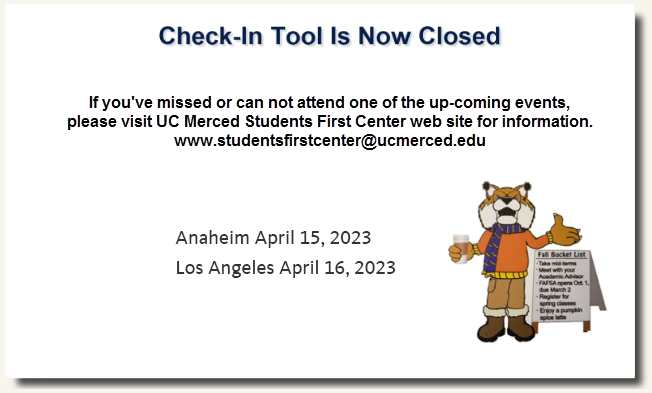 SFC Lobby Open Case - 02a Check-In with Student ID - Form: 217985